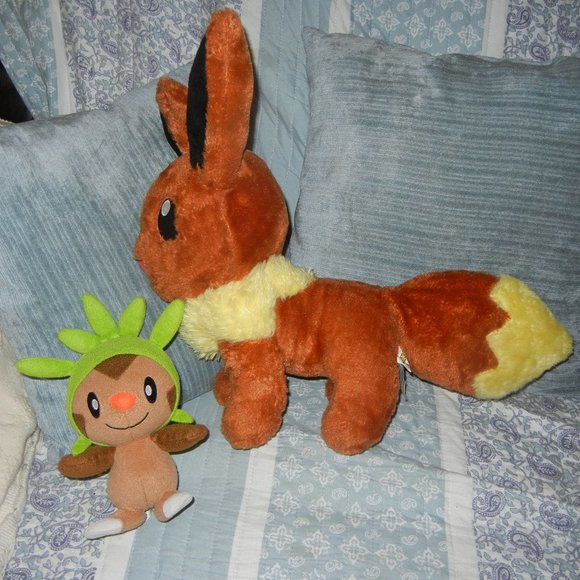 Build-A-Bear | Toys | Pokemon Build A Bear Eevee Tomy Chespin Plush ...